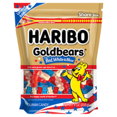 Haribo Goldbears Red, White & Blue Gummi Candy Share Size Limited ...