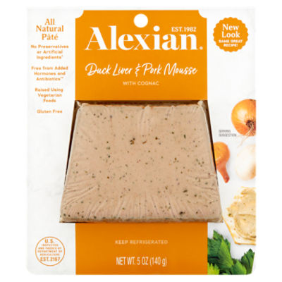 ALEXIAN Duck Liver and Pork Mousse with Cognac, 5 oz - Fairway
