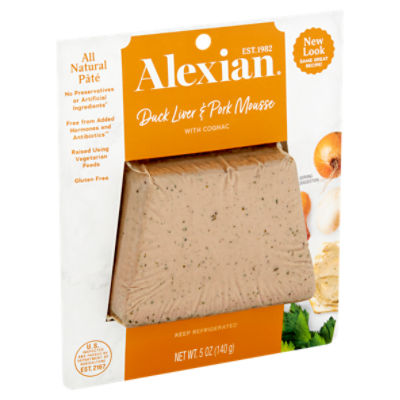 ALEXIAN Duck Liver and Pork Mousse with Cognac, 5 oz