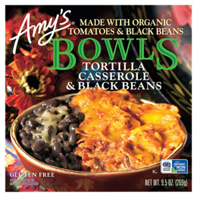 Amy's Tortilla Casserole & Black Beans Bowls, 9.5 oz