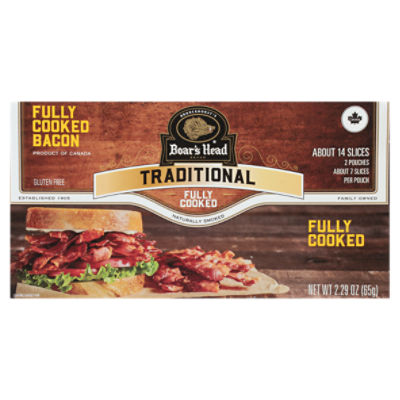 Boar's Head Traditional Fully Cooked Bacon 2 Pouches - Fairway