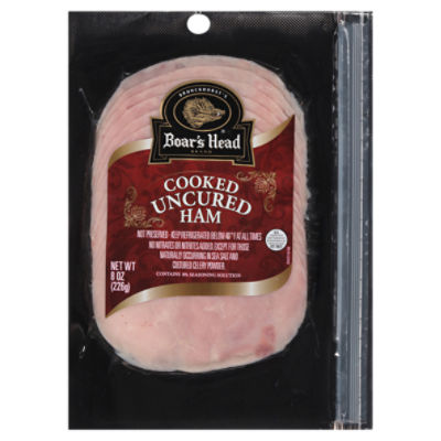 Boars Head Cooked Uncured Ham 8 oz - Gourmet