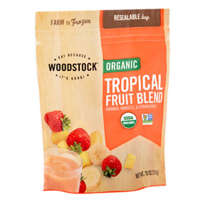 Woodstock Organic Bananas, Mangoes, & Strawberries Tropical Fruit Blend ...