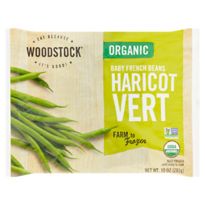 Woodstock Organic Baby French Beans Haricot Vert, 10 oz - Fairway