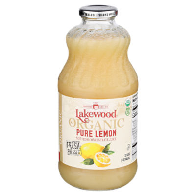 Lakewood Organic Pure Lemon Juice 32 Fl Oz Shoprite