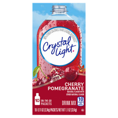 Crystal Light Cherry Pomegranate Drink Mix, 10 ct On-the-Go-Packets ...