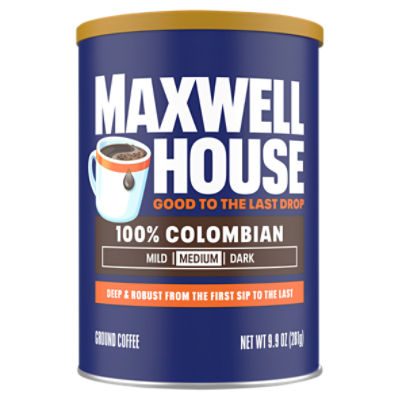 Maxwell House 100% Colombian Medium Ground Coffee, 9.9 oz - Price Rite