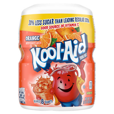 Kool-Aid Orange Drink Mix, 19 oz Canister - Price Rite