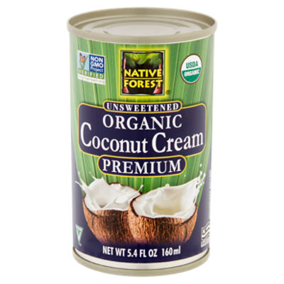 Native Forest Premium Unsweetened Organic Coconut Cream, 5.4 fl oz ...