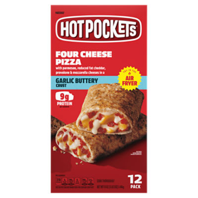 Hot Pockets Four Cheese Pizza Garlic Buttery Crust Sandwiches, 12 count ...