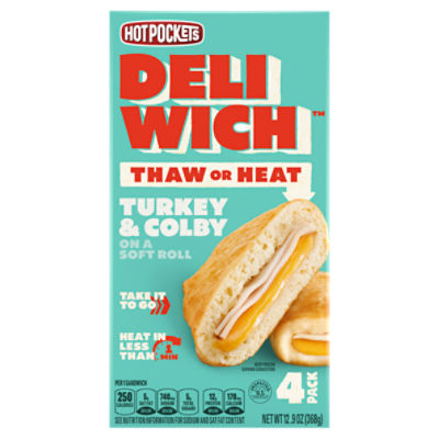 Hot Pockets Deli Wich Turkey & Colby on a Soft Roll, Sandwich