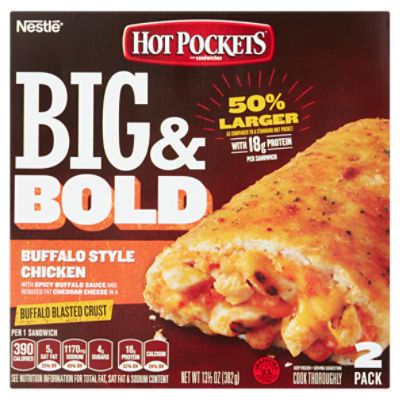 Hot Pockets Sandwiches, Big & Bold Buffalo Style Chicken