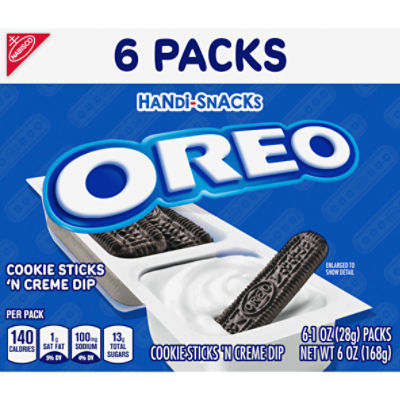 Handi-Snacks OREO Cookie Sticks 'N Crème Dip Snack Packs, 6 Snack Packs