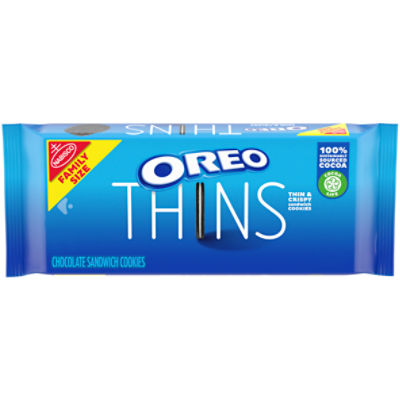 Nabisco Oreo Thins Chocolate Sandwich Cookies Family Size, 13.1 oz