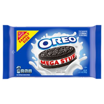 Oreo Mega Stuf Chocolate, Sandwich Cookies