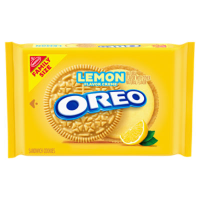OREO Lemon Creme Sandwich Cookies Family Size - The Fresh Grocer