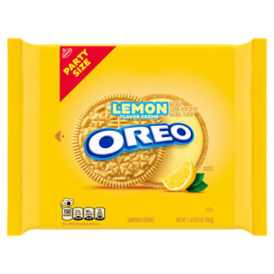 OREO Lemon Creme Sandwich Cookies, Party Size, 24.95 oz - ShopRite