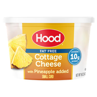 Hood Fat Free Cottage Cheese with Pineapple, 16 oz - ShopRite