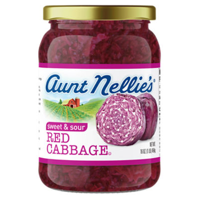 Aunt Nellie's Sweet & Sour Red Cabbage, 16 oz - ShopRite