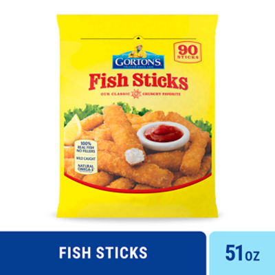 Gorton's Crunchy Breaded Fish Sticks Cut from Real Fish, Wild Caught ...
