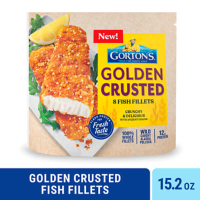 Gorton's Golden Crusted Fish 100% Whole Fillets, Wild Caught Alaskan ...