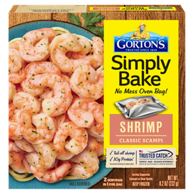 Gorton's Simply Bake Classic Shrimp Scampi with Garlic, Butter, and ...