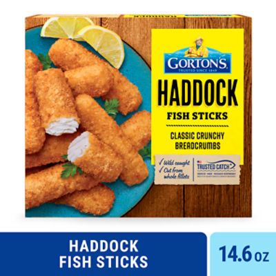 Gorton's Crunchy Breaded Fish Sticks Cut from 100% Whole Fillets, Wild ...