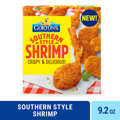 Gorton's Southern Style Shrimp 100% Whole Shrimp, Breaded Tail-On ...