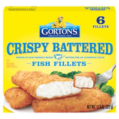 Gorton's Crispy Battered Fish 100% Whole Fillets, Wild Caught Fish