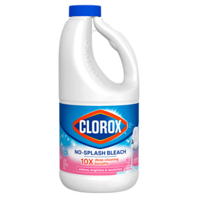 Clorox Splash-Less Bleach, Fresh Meadow, 40 Ounce Bottle (Package May ...