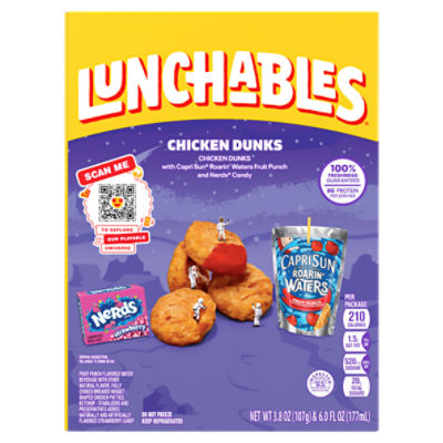 Lunchables Chicken Dunks Capri Sun Fruit Punch & Nerds Candy, 9.8 oz ...