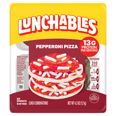 Lunchables Pizza with Pepperoni, 4.3 oz Tray - The Fresh Grocer