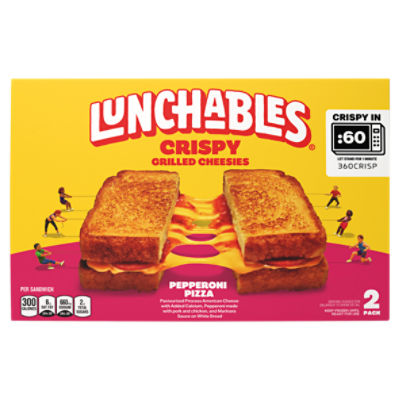 Lunchables Crispy Grilled Cheesies Pepperoni Pizza Sandwich, 2 count ...