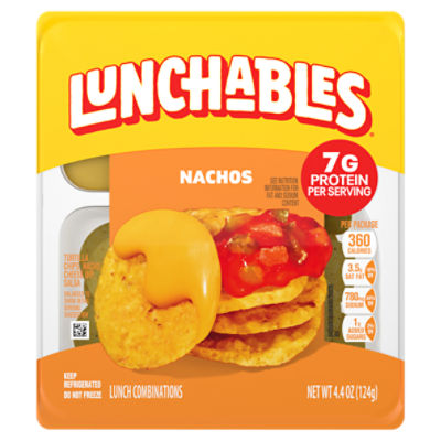 Lunchables Nachos with Cheese Dip and Salsa, 4.4 oz - Price Rite