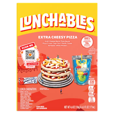 Lunchables Extra Cheese Pizza Meal Kit with Capri Sun Pacific Cooler ...