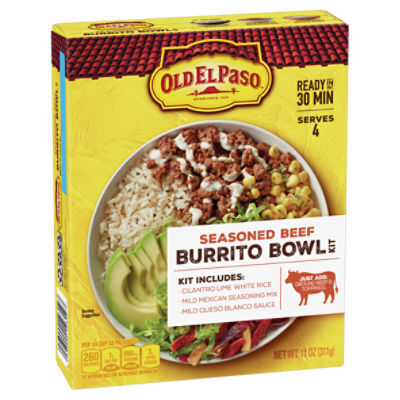 Old El Paso Seasoned Beef, Burrito Bowl Kit