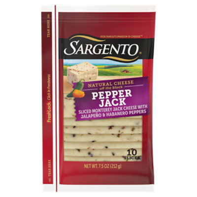 SARGENTO® Sliced Pepper Jack Natural Cheese, 10 count