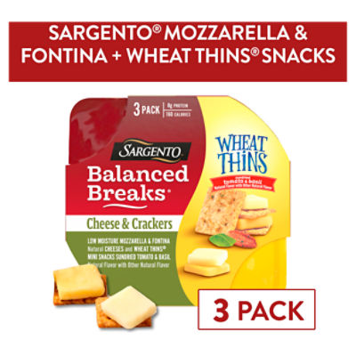 Sargento Balanced Breaks Wheat Thins Cheese & Crackers Snacks, 1.5 oz ...
