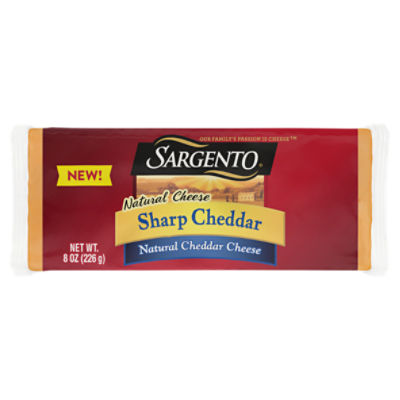 Sargento Sharp Natural Cheddar Cheese, 8 oz