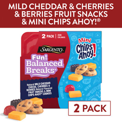 Sargento Fun! Balanced Breaks Mini Chips Ahoy! Snacks, 2 oz, 2 count ...
