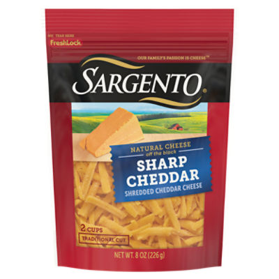 Sargento Traditional Cut Sharp Cheddar Natural Cheese, 8 oz - ShopRite