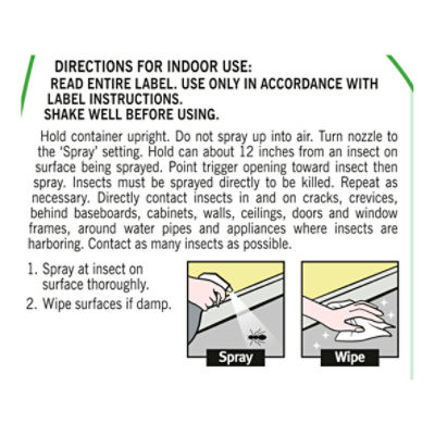 Raid Pesticide Label