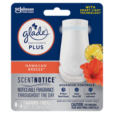 Glade PlugIns Plus, Air Freshener Starter Kit, Hawaiian Breeze, 1 ...