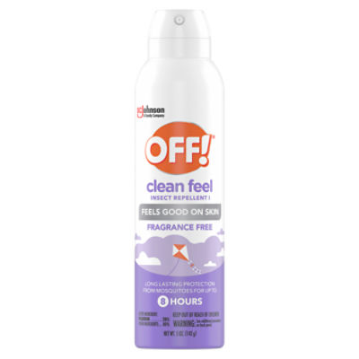 OFF! Clean Feel Picaridin Mosquito Repellent Aerosol, Long-lasting Bug ...