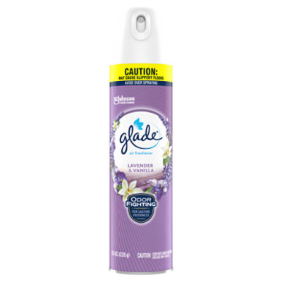 Glade Aerosol Spray, Air Freshener Lavender & Vanilla Scent, Fragrance ...