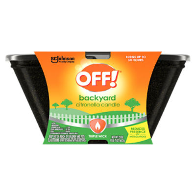 OFF! Triple Wick Scented Citronella Candle Bucket, 23 oz, 1 CT, Outdoor ...