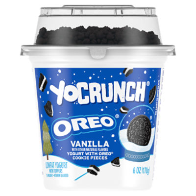 YoCrunch Oreo Cookie Pieces Vanilla Lowfat Yogurt, 6 oz