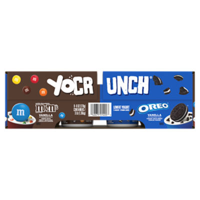 YoCrunch Vanilla with OREO and M&Ms Lowfat Yogurt Variety Pack, 6 oz, 8 ...