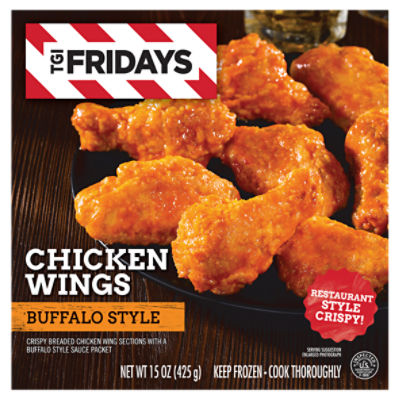TGI Fridays Buffalo Style Chicken Wings, 15 oz - The Fresh Grocer
