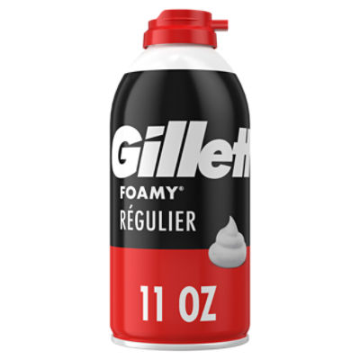 Gillette Foamy Regular Shave Foam, 11 oz